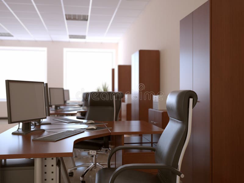 Office interior stock illustration. Illustration of floor - 11685815