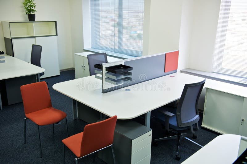 Office interior stock photo. Image of monitors, board - 18019342