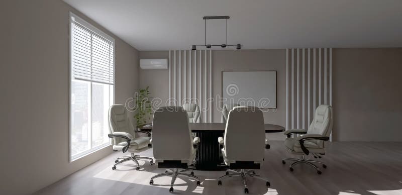 Office Interior, Conference 3d Render, 3d Illustration Consultation ...
