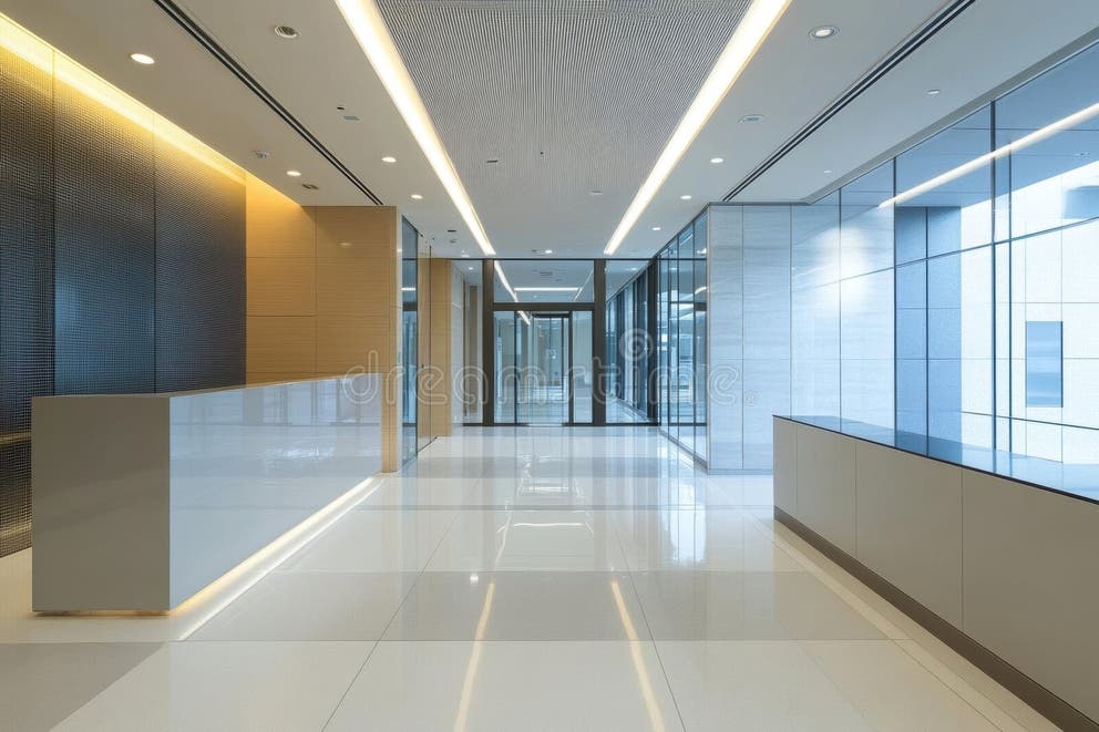 Office Interior Design Provides a Spacious, Minimalistic and Modern ...