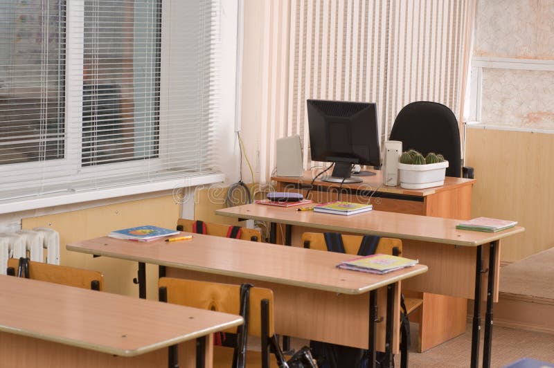 Office interior at school. stock photo. Image of chairs - 8513248