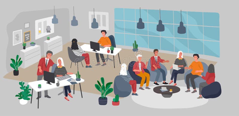 Workplace Conversations Stock Illustrations – 258 Workplace ...