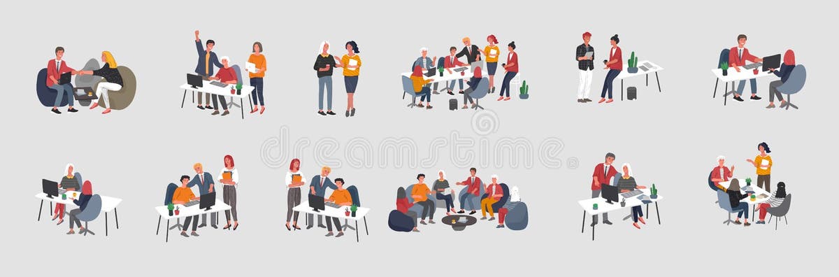 Workplace Conversations Stock Illustrations – 304 Workplace ...