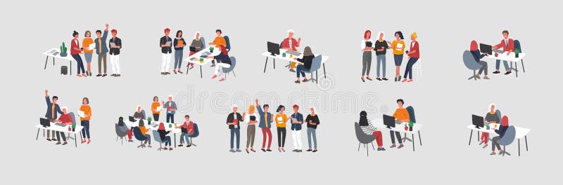 Workplace Conversations Stock Illustrations – 414 Workplace ...