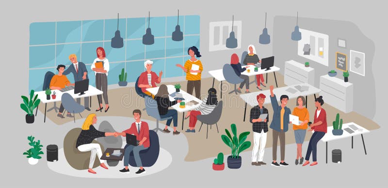Workplace Conversations Stock Illustrations – 258 Workplace ...