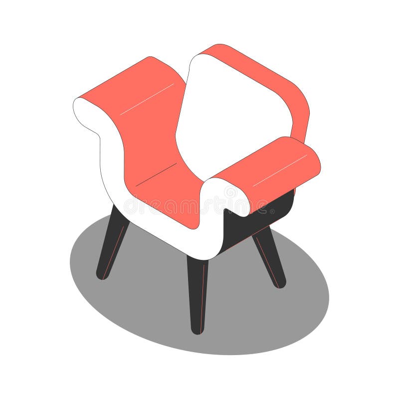 Office Isometric Chair Composition Stock Vector - Illustration of ...