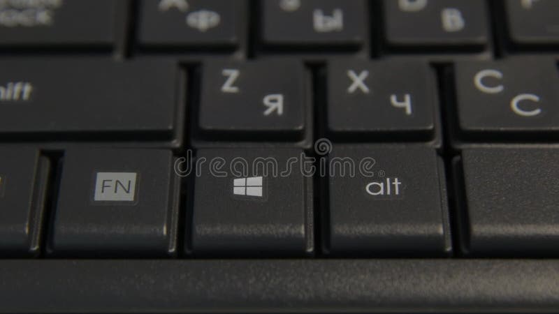 Office Keyboard on Desk, Close-up Stock Footage - Video of notes ...