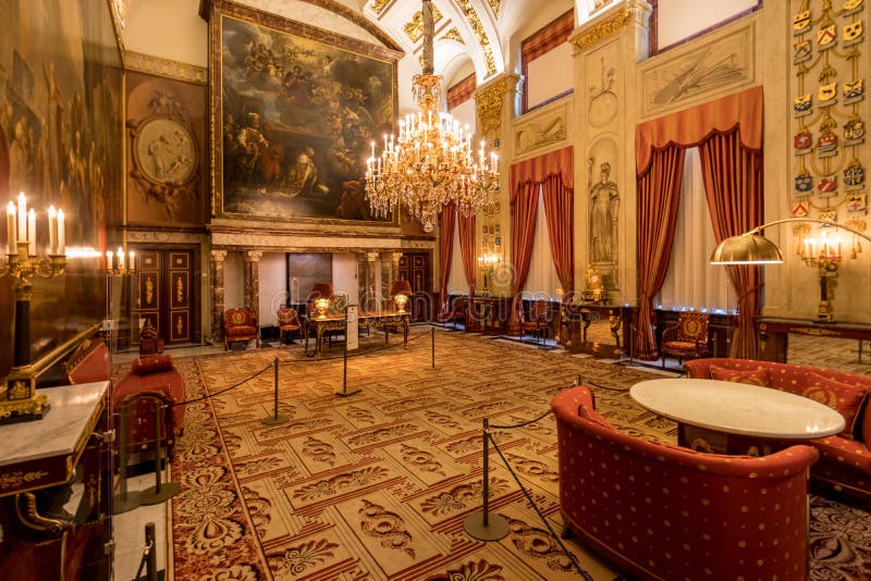 Office of the King in the Royal Palace in Amsterdam, Netherlands ...