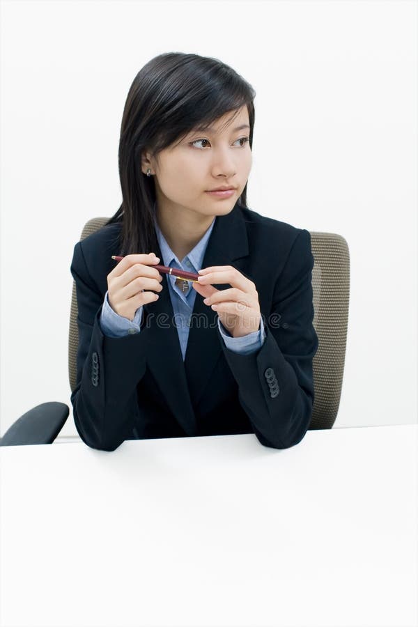 Office lady stock photo. Image of collar, feminine, girl - 3645352