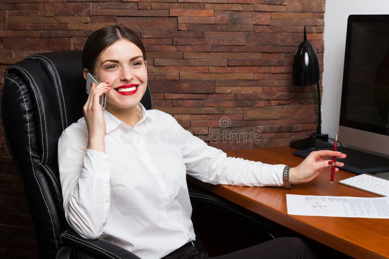 Office lady stock photo. Image of pony, notebook, confident - 49858904