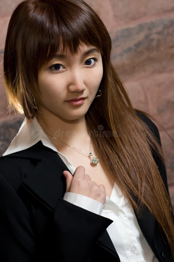 Office lady in lounge area stock image. Image of confidence - 3767477