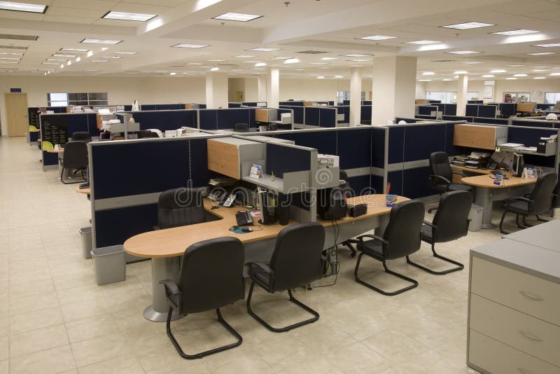 Empty Call Center stock photo. Image of computers, telemarketing - 32120890
