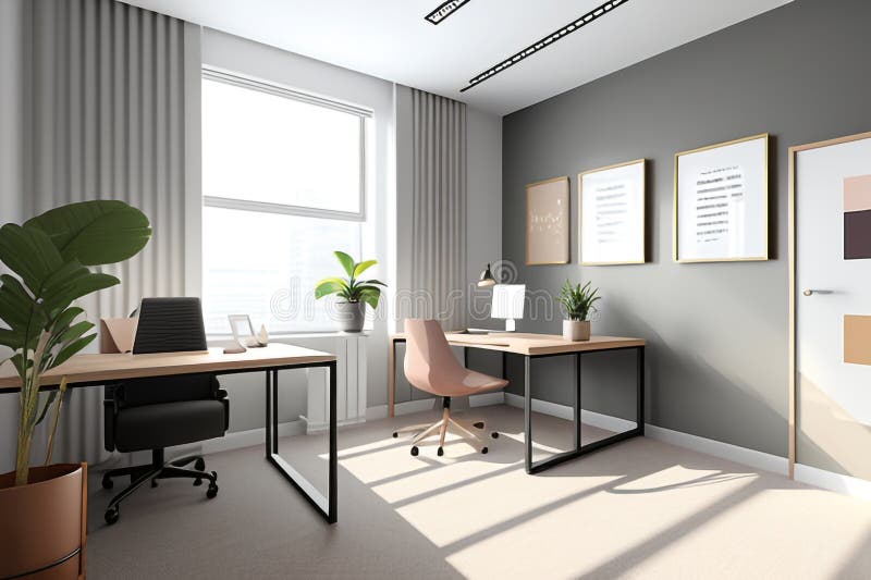 Office Layout Design stock illustration. Illustration of layout - 279098303