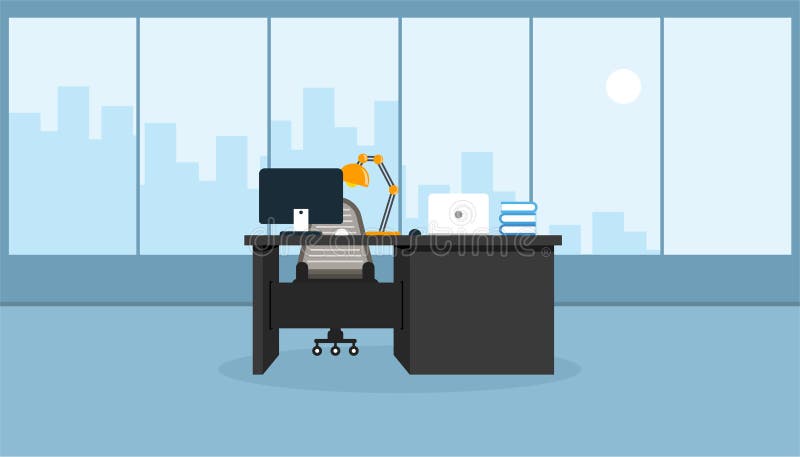 Office Learning and Teaching To Work Using Design Program Illustration ...