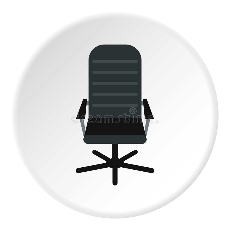 Office Leather Chair Icon Circle Stock Illustrations – 76 Office ...