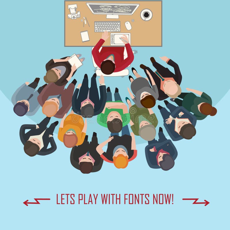 Office life scene stock vector. Illustration of design - 65569746