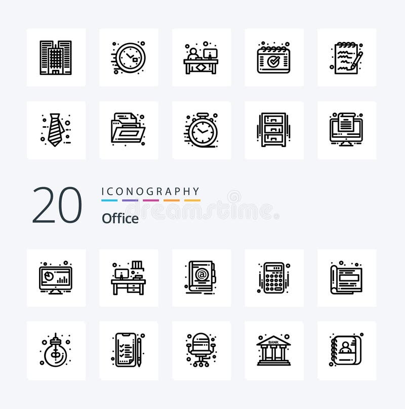 20 Office Line Icon Pack Like Office Design Address Money Accounts ... 20 Office Line Icon Pack Like Office Design Address Money Accounts ...