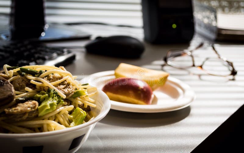 Office lunch stock image. Image of shadows, office, lunchtime - 52646583