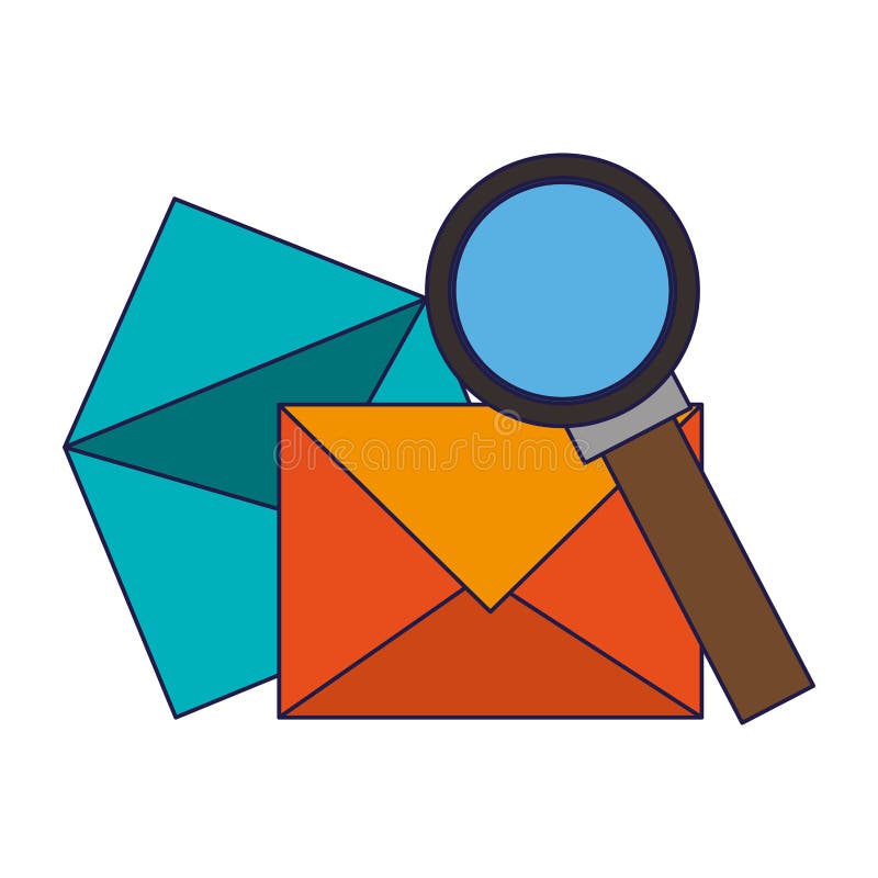 Office Mail Envelope and Email Stock Vector - Illustration of design ...