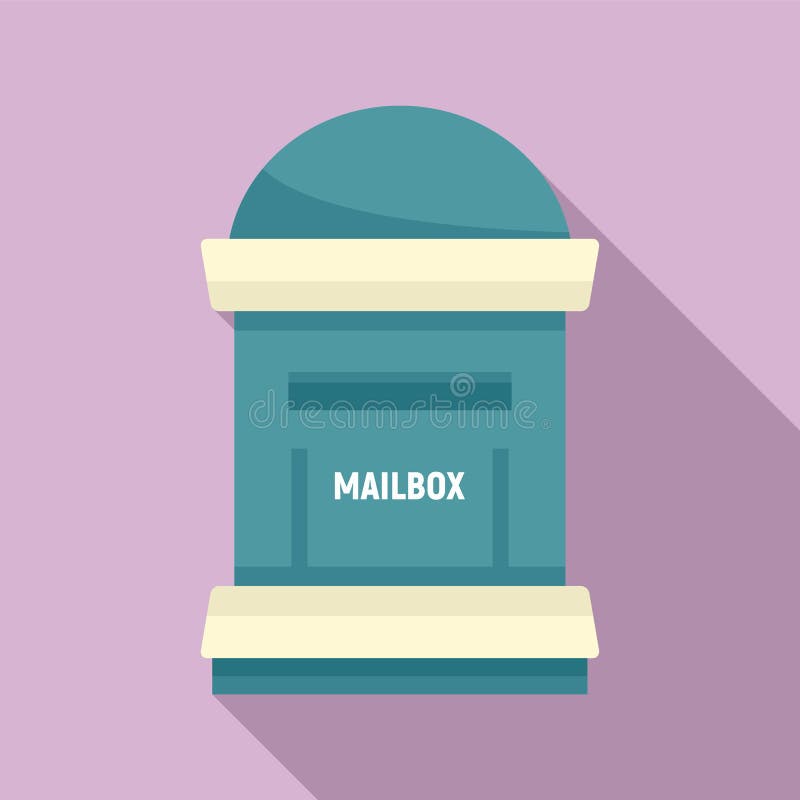 Service Mailbox Icon Flat Isolated Vector Stock Vector - Illustration ...