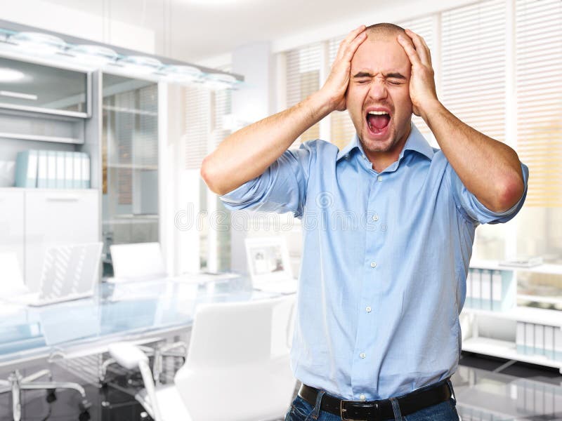 Work make me crazy stock photo. Image of datacenter, system - 18213532