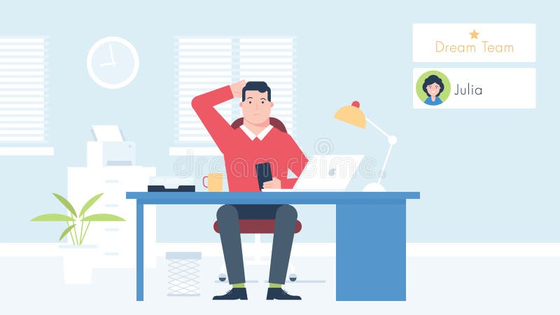 The office man character stock vector. Illustration of entrepreneur ...