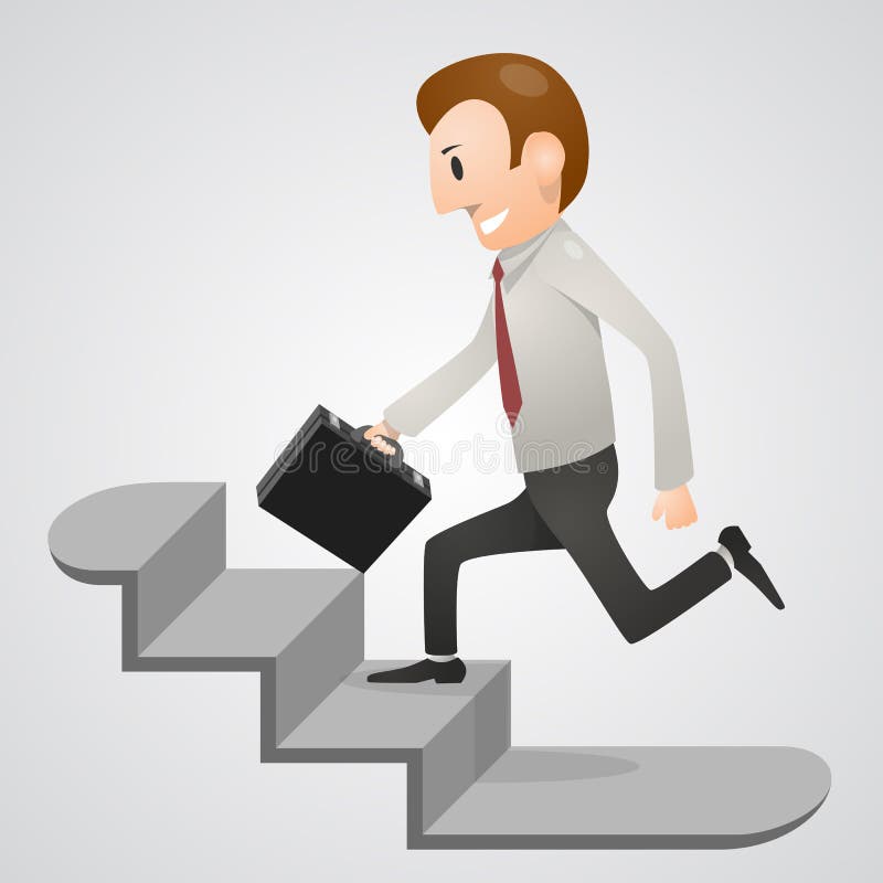 Office man in a hurry stock vector. Illustration of creativity - 49561590