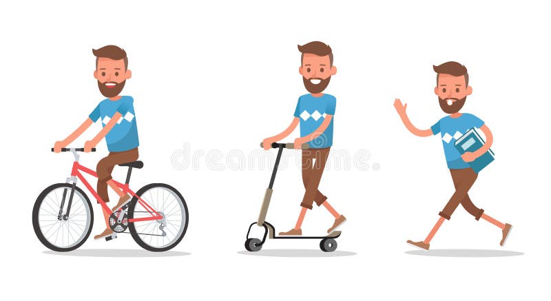 Office Man Worker Character Vector Design. No14 Stock Vector ...