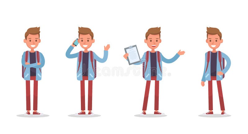 Office Man Worker Character Vector Design. No19 Stock Vector ...