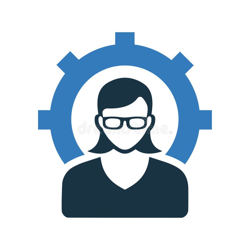 Human, Setting, Settings Icon. Black Vector Graphics Stock Vector ...