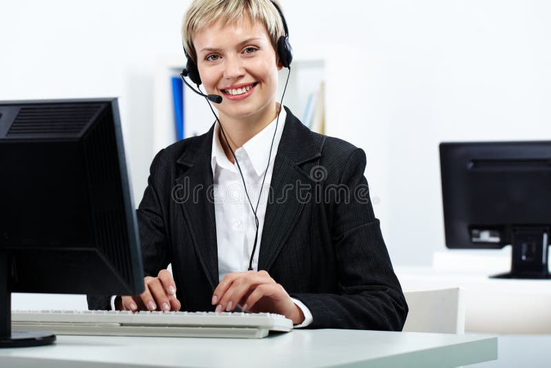 Office manager stock image. Image of office, center, expression - 24237335