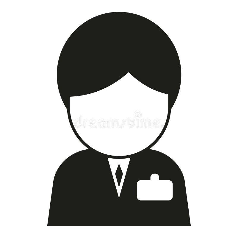 Office Manager Icon Simple Vector. Human Work Stock Vector ...
