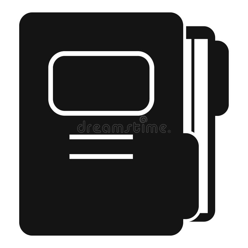 Office Manager Plan Folder Icon, Simple Style Stock Vector ...