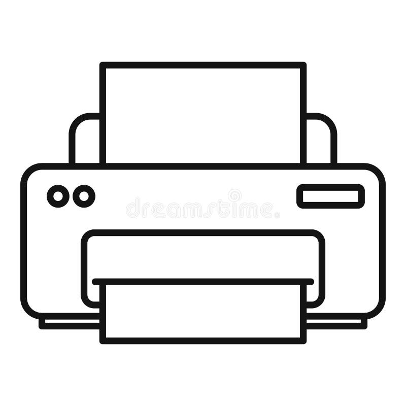 Printer Icon Outline Style Stock Illustrations – 2,530 Printer Icon ...