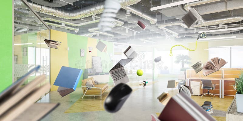 It is Office Mess. Mixed Media Stock Image - Image of stuff, business ...