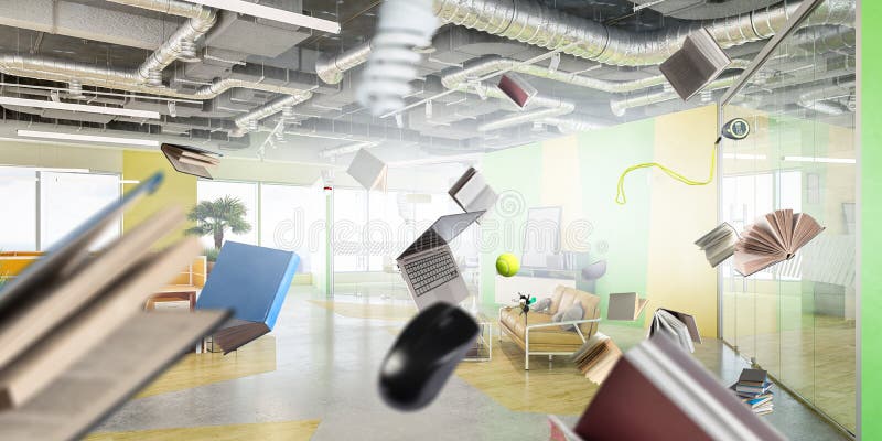 It is Office Mess. Mixed Media Stock Photo - Image of business, finance ...