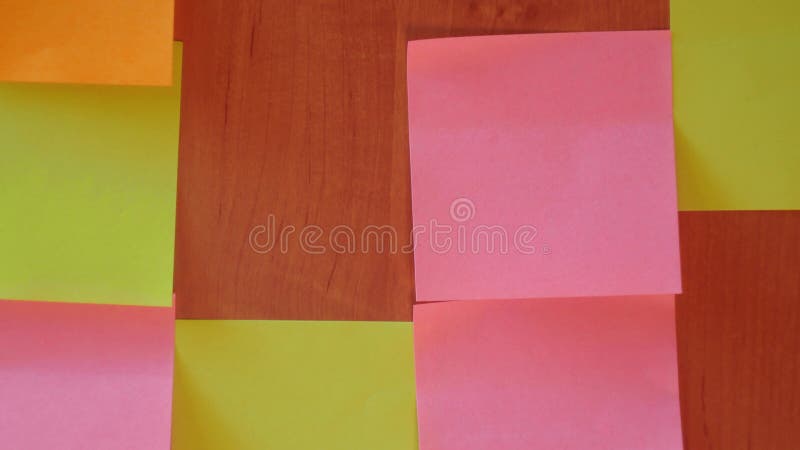 Colorful Note Sticks Stop Motion Stock Footage - Video of multitask ...