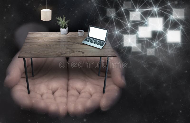 Office screens network stock photo. Image of screens - 192713840