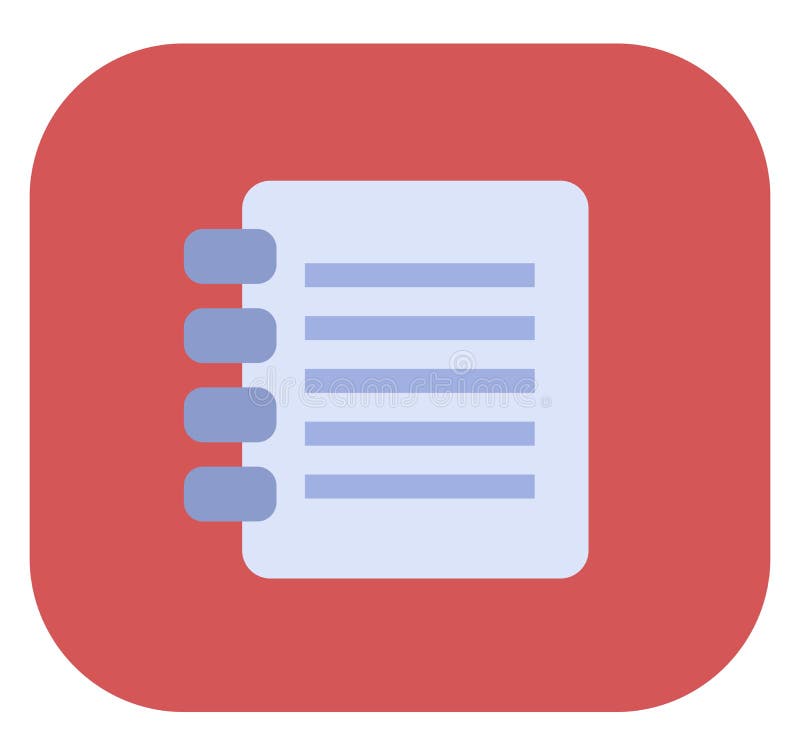 Office Notebook Paper Sheet Lines Stock Vector - Illustration of sheet ...