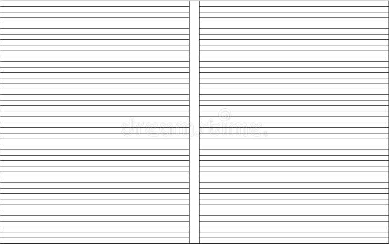 Office Notebook Paper Sheet Lines Stock Vector - Illustration of ...