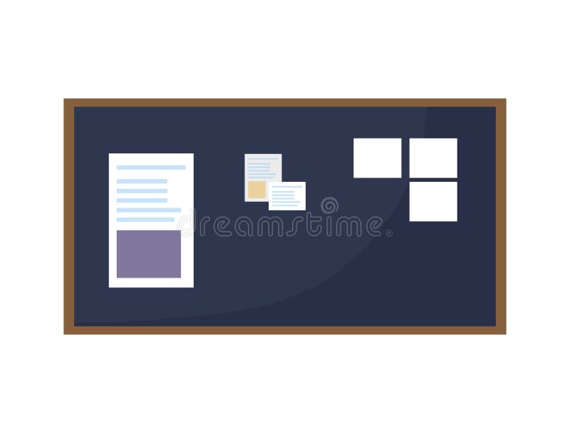 Office notes board icon stock illustration. Illustration of cartoon ...