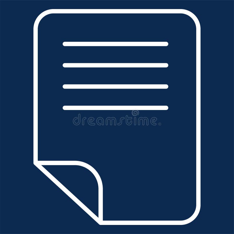 Office Notes Folder Monochrome Linear Icon Stock Illustration ...