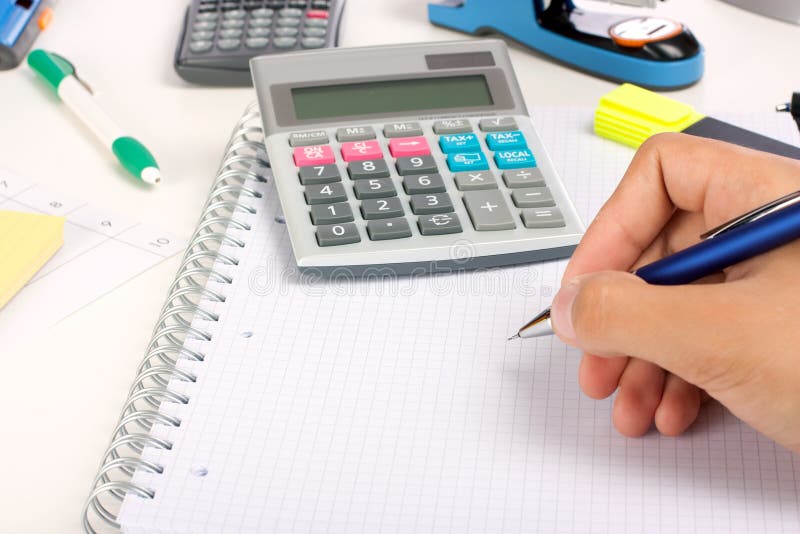 Office objects collection stock photo. Image of hourglass - 16673198