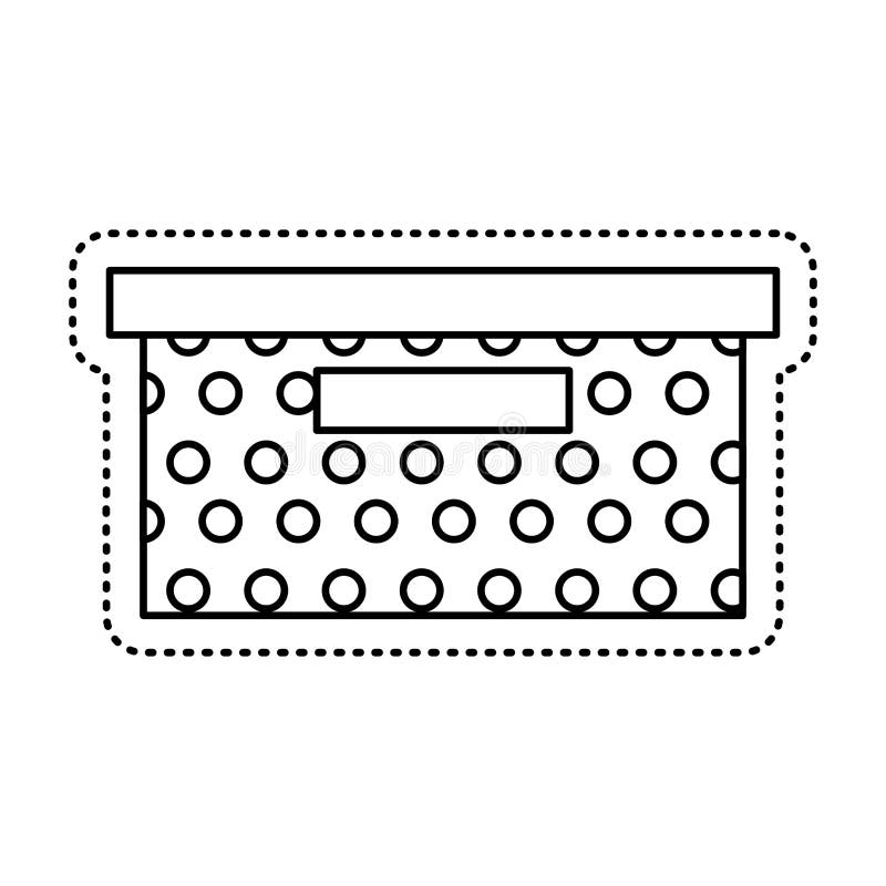 Office Packing Box Isolated Icon Stock Illustration - Illustration of ...