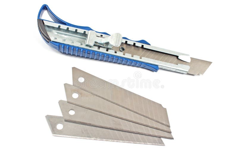 Office Paper Cutter Knife with Blades Stock Image - Image of cardboard ...