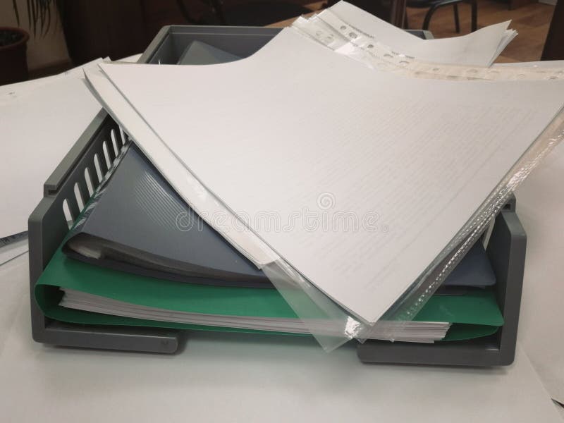 Office Paper Files Folder Sheets Stock Photo - Image of diary, medicine ...