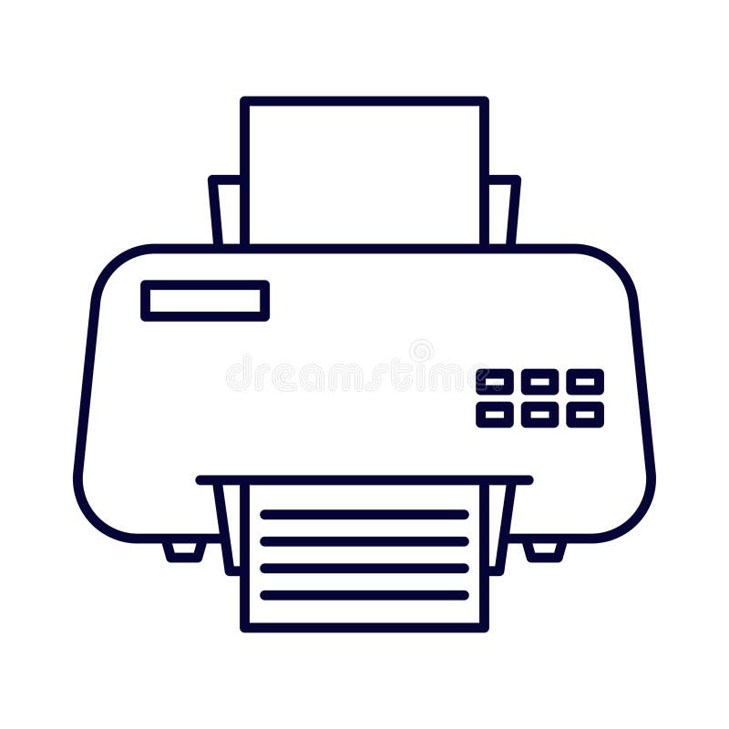 Office paper printer icon stock vector. Illustration of printer - 269694862