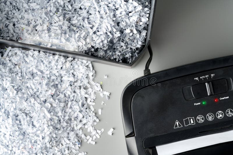 Office Paper Shredding Machine Device Close Up Photo Stock Photo ...