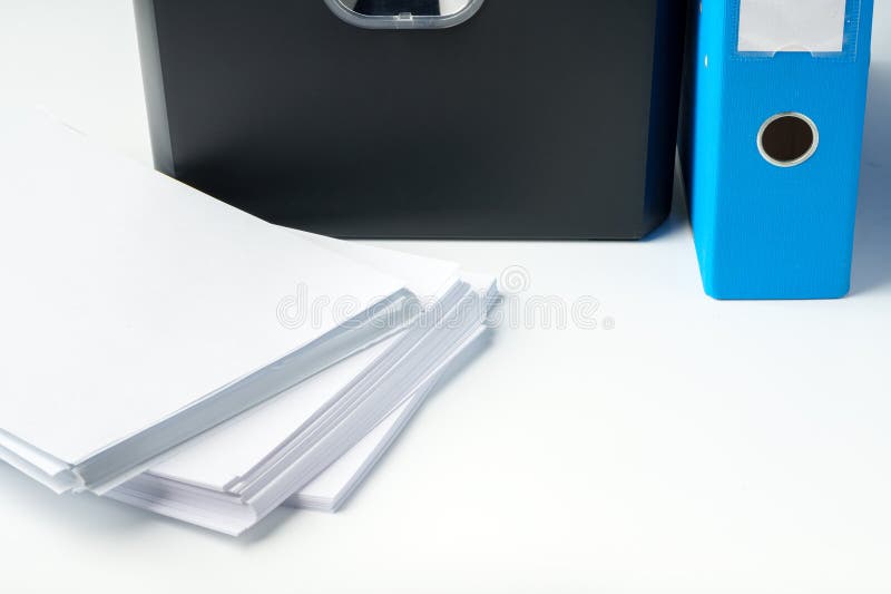 Office Paper Shredding Machine Device Close Up Photo Stock Photo ...