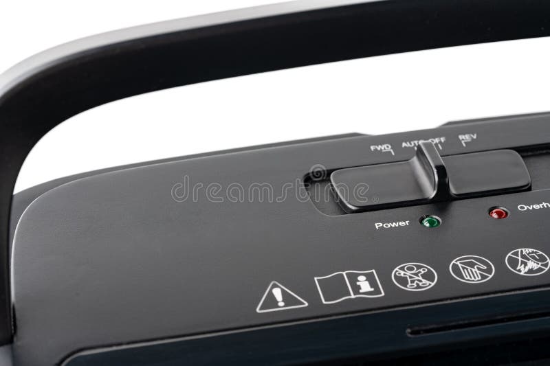 Office Paper Shredding Machine Device Close Up Photo Stock Photo ...